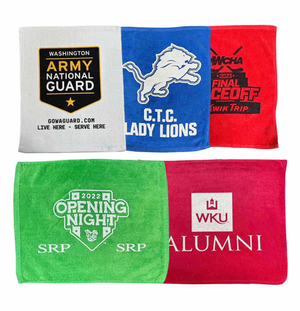 High-Quality Custom Towels for Beach, Bath, Rally Towel & more